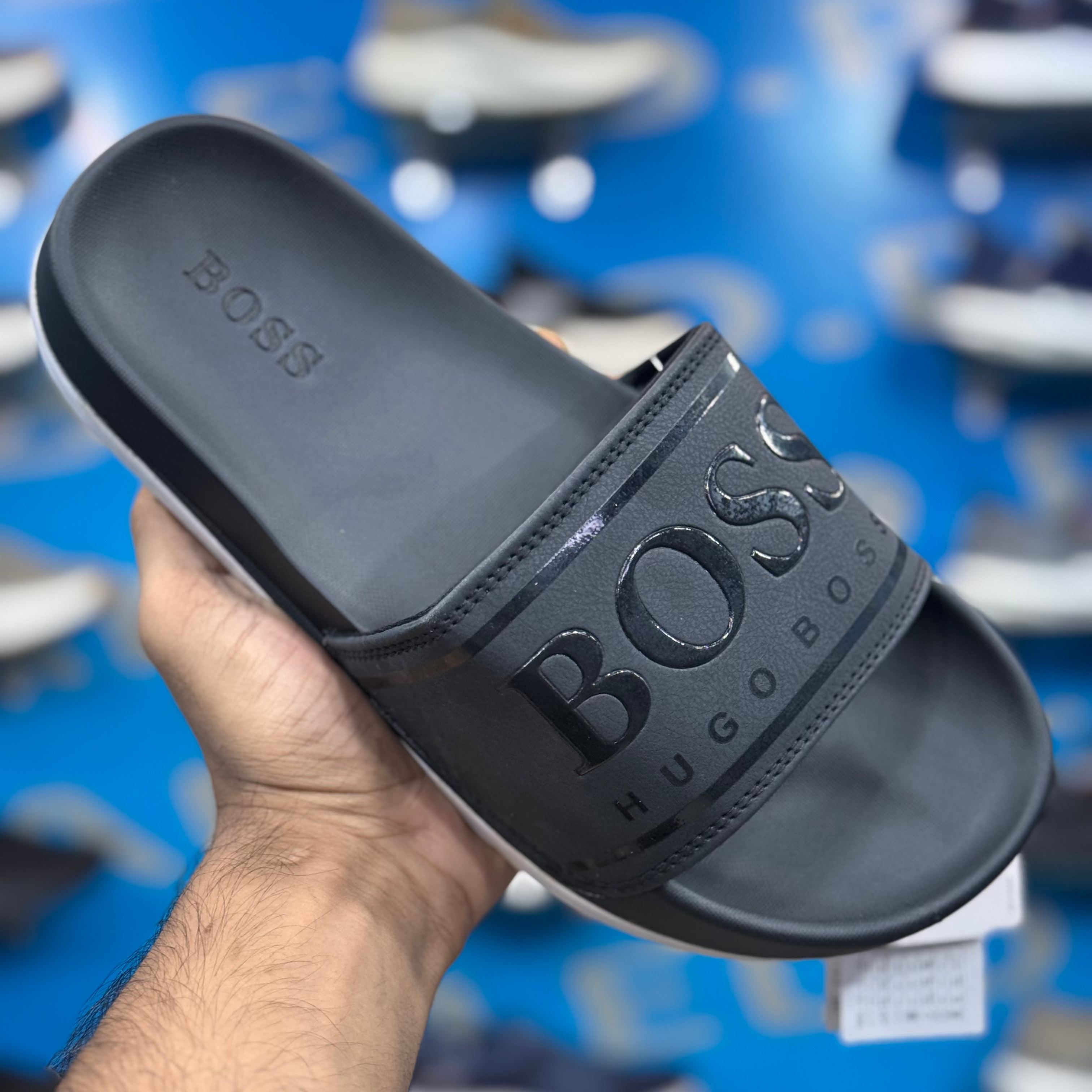 Hugo Boss Slides Black – Sablelo.pk