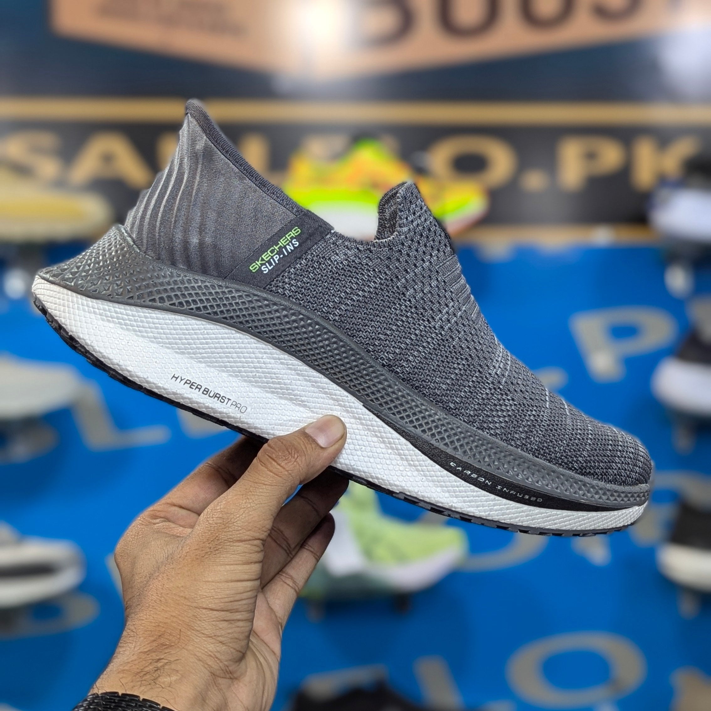 Skechers Hyper Burst Pro Premium Quality Grey (Dot Perfect)