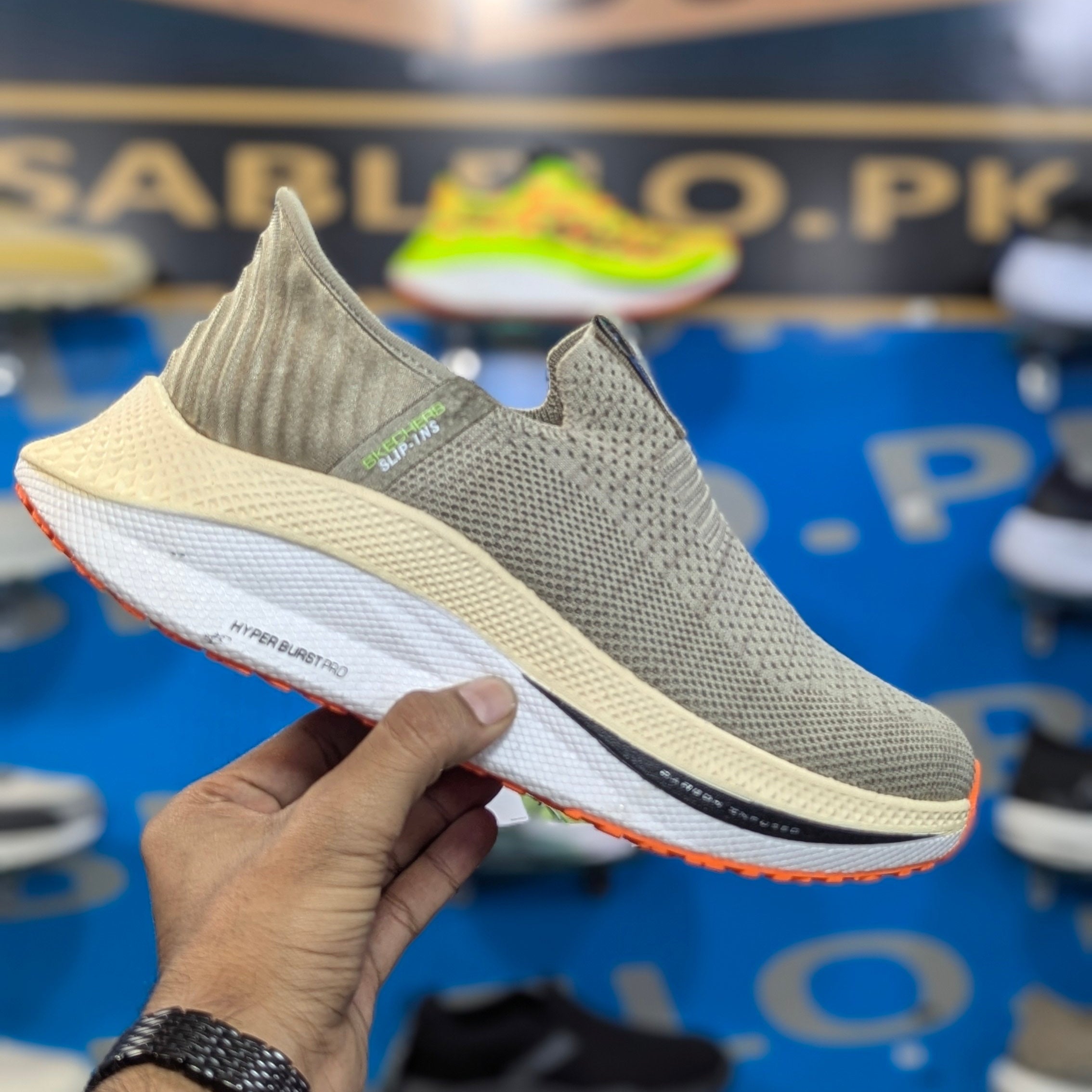 Skechers Hyper Burst Pro Premium Quality Khaki (Dot Perfect)
