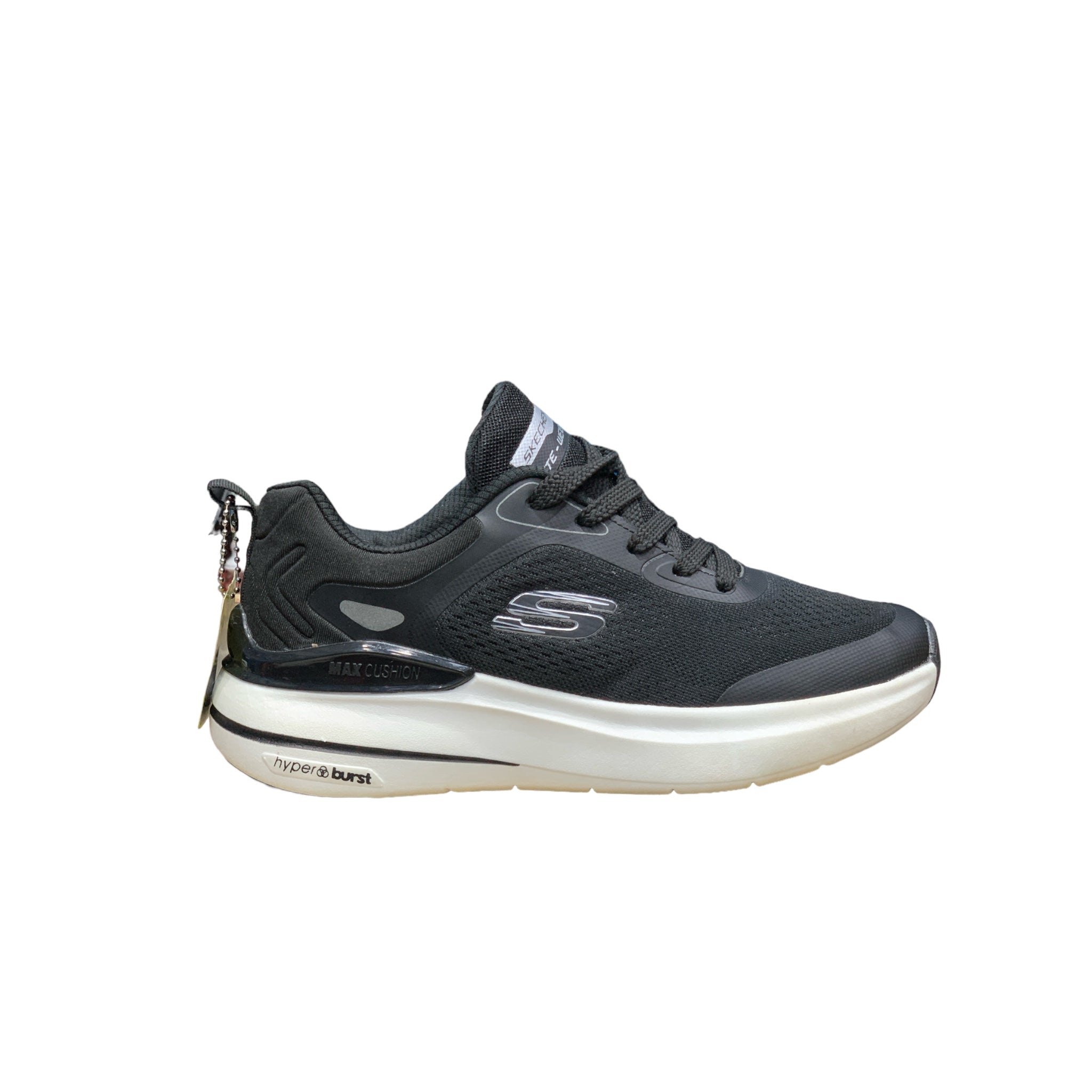 Skechers HyperBurst With Laces Premium Black White